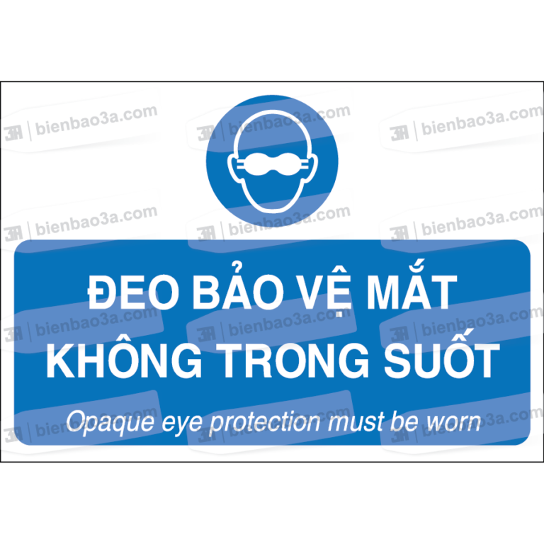 Biển bắt buộc đeo bảo vệ mắt không trong suốt - 3A Safety